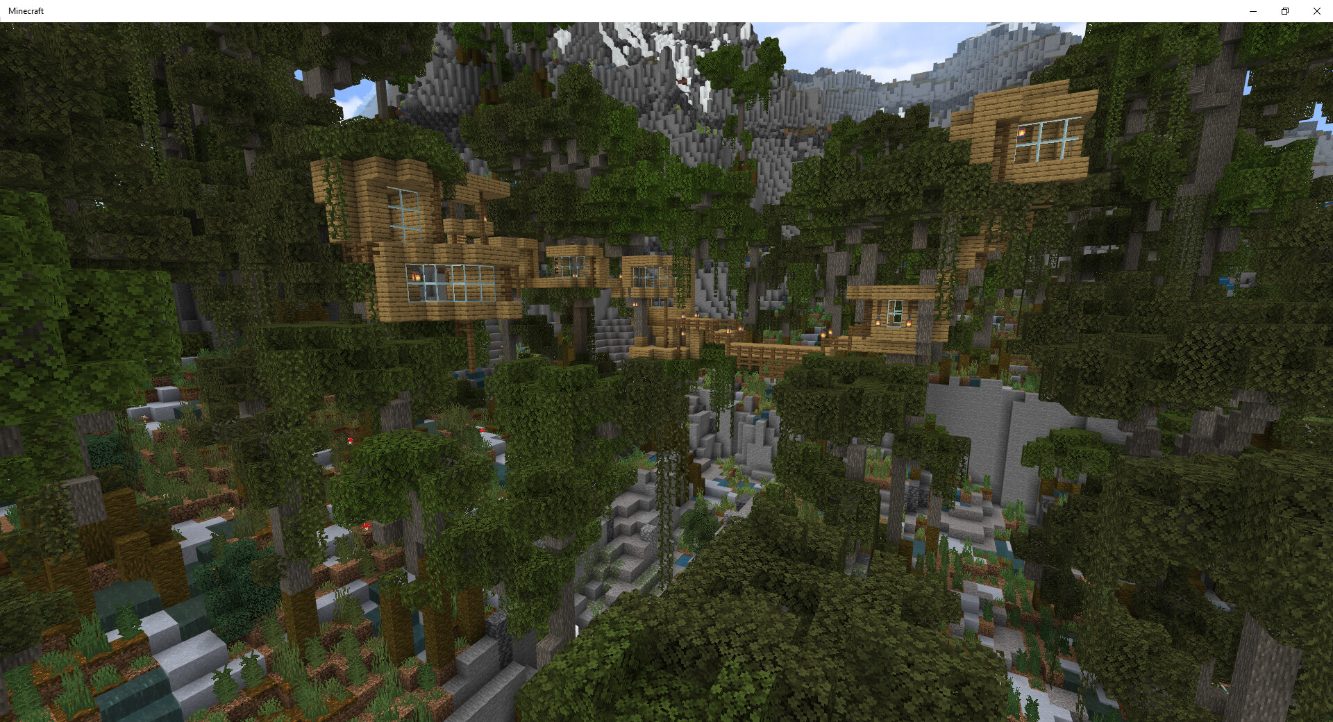 Jungle Tree Village Minecraft Map