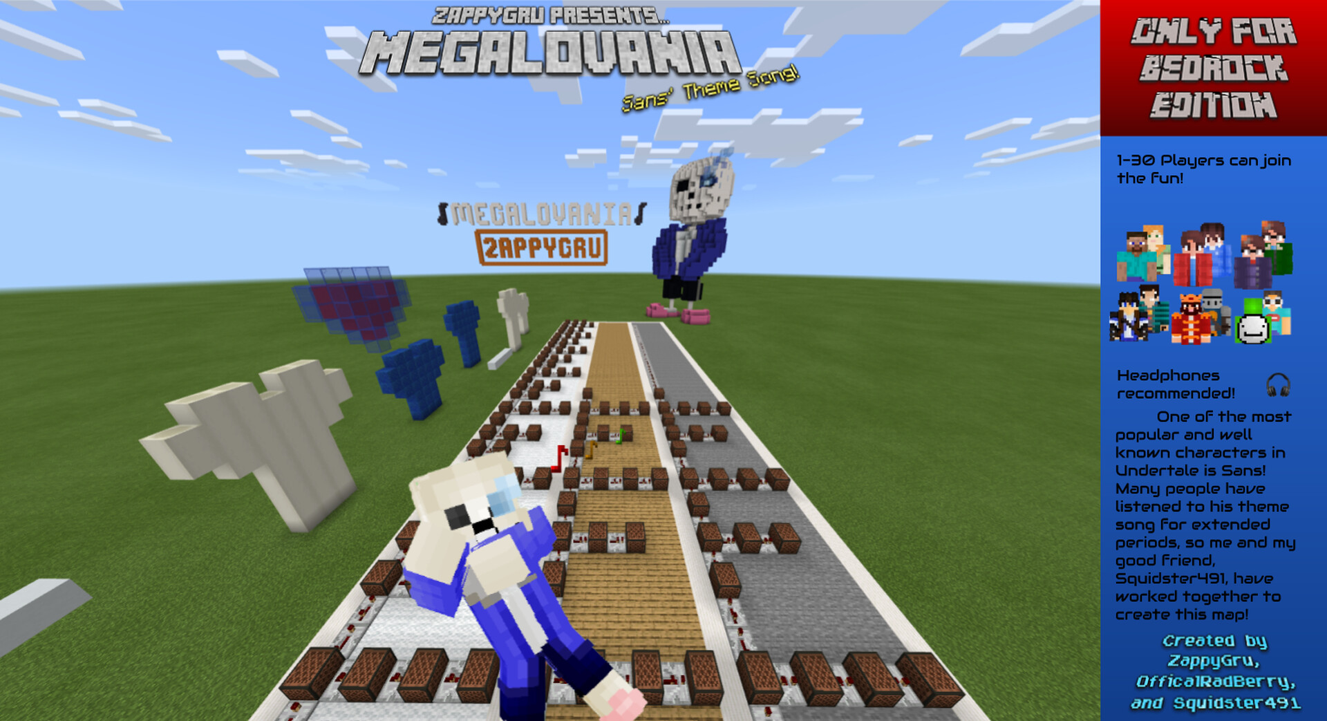 Megalovania Minecraft Map