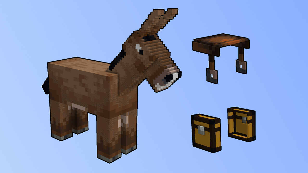 Donkey Mob Statues Minecraft Map
