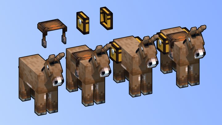 Donkey Mob Statues Minecraft Map