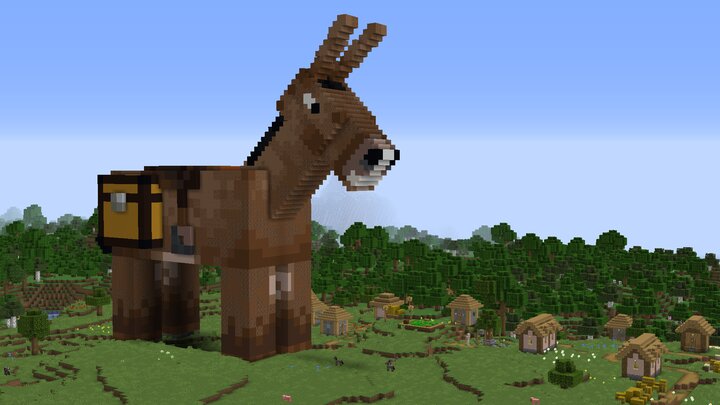 Donkey Mob Statues Minecraft Map