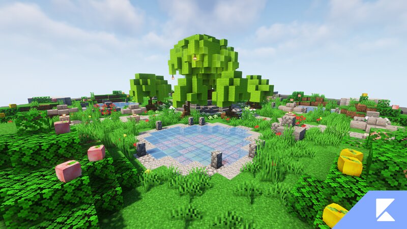 Springtime Spawn [Free Download] [80x80] Minecraft Map