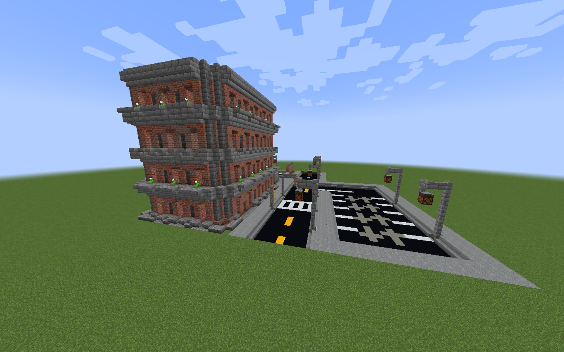 Small Brick Building with cafe Minecraft Map