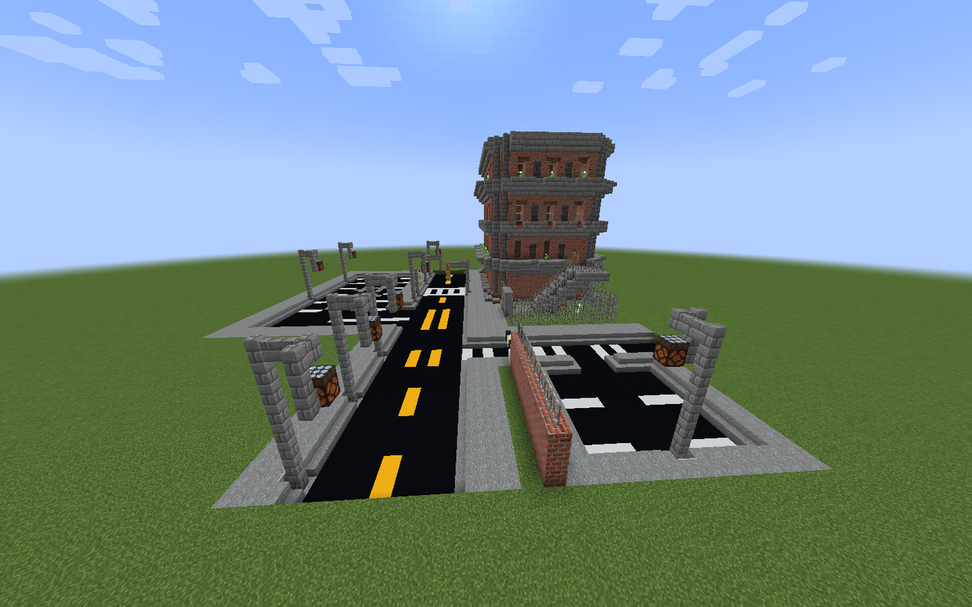 Small Brick Building with cafe Minecraft Map