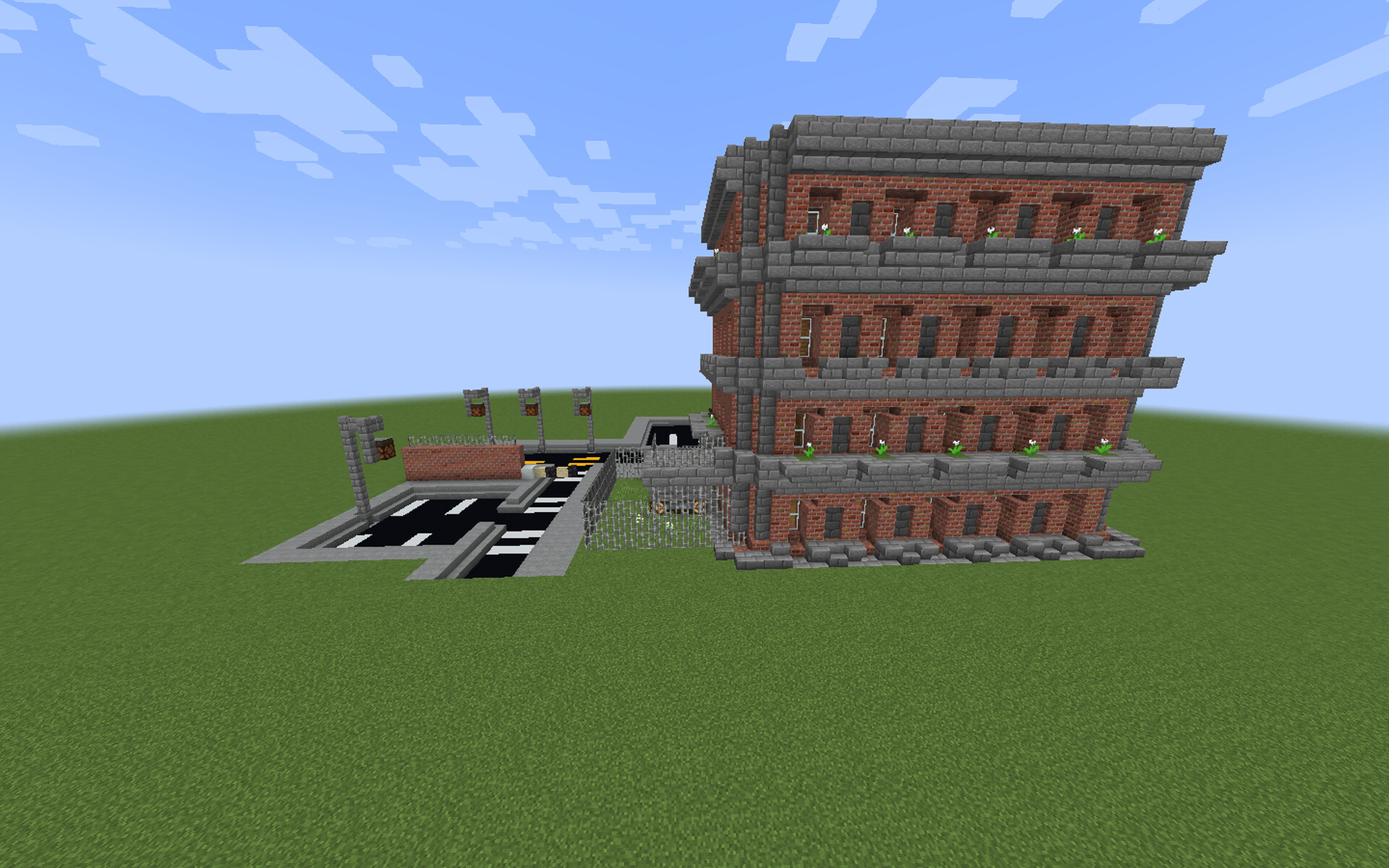 Small Brick Building with cafe Minecraft Map