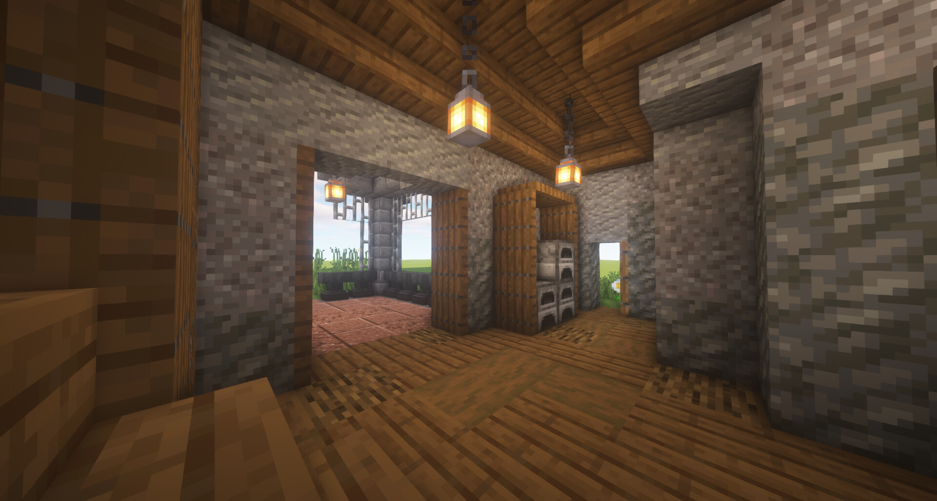 Stone house 3 (litematica) Minecraft Map