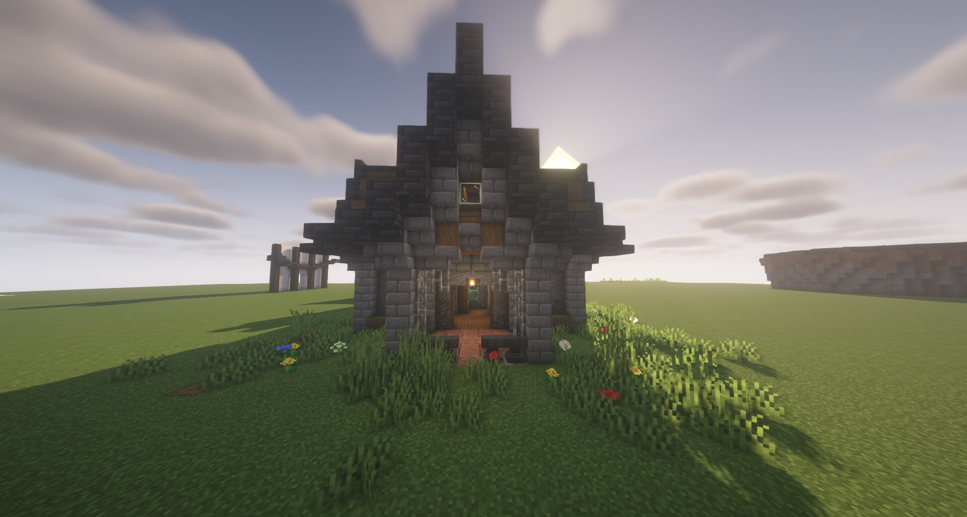 Stone house 3 (litematica) Minecraft Map