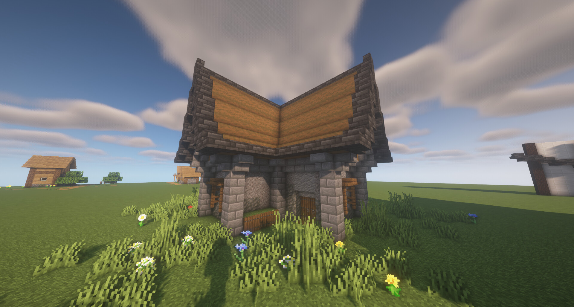 Stone house 3 (litematica) Minecraft Map