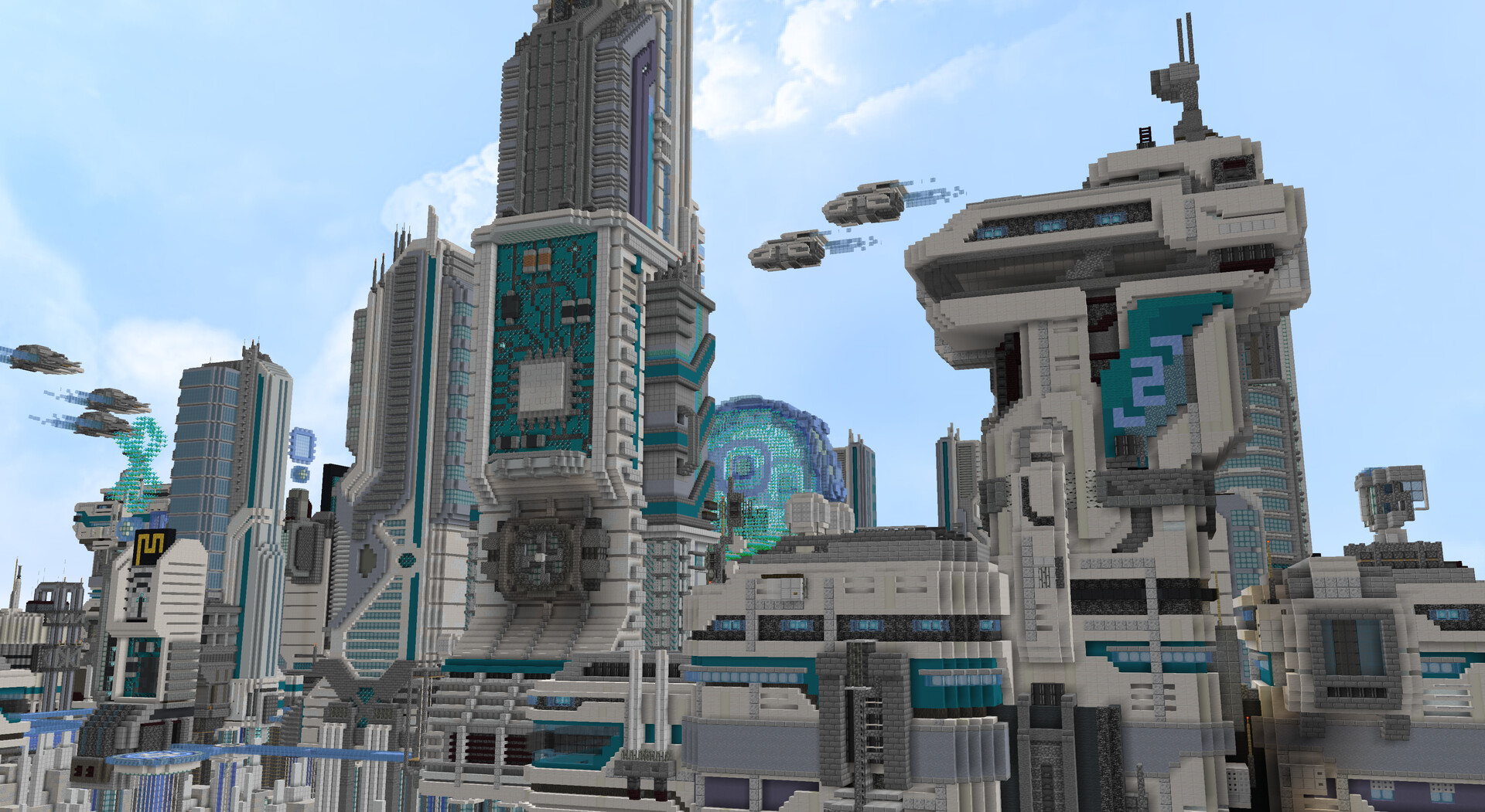 |⚡| Microchip District Minecraft Map