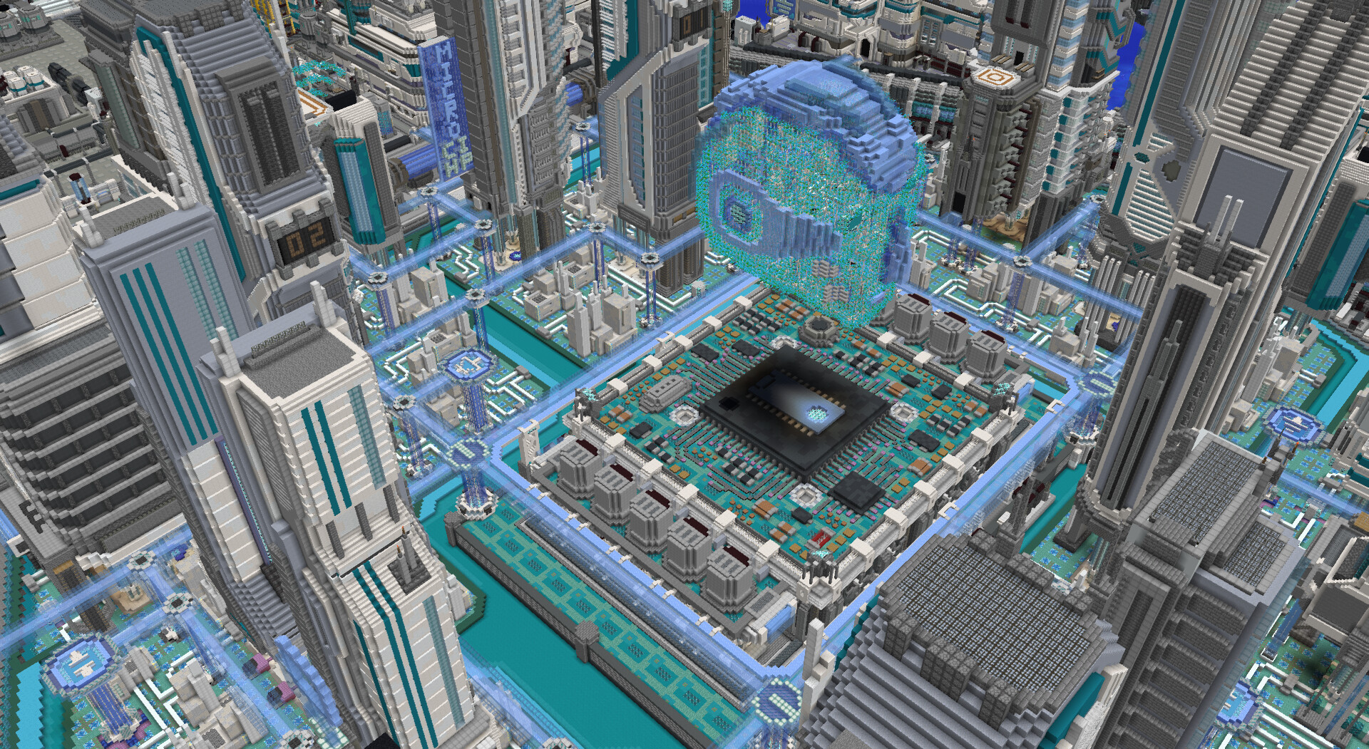 |⚡| Microchip District Minecraft Map
