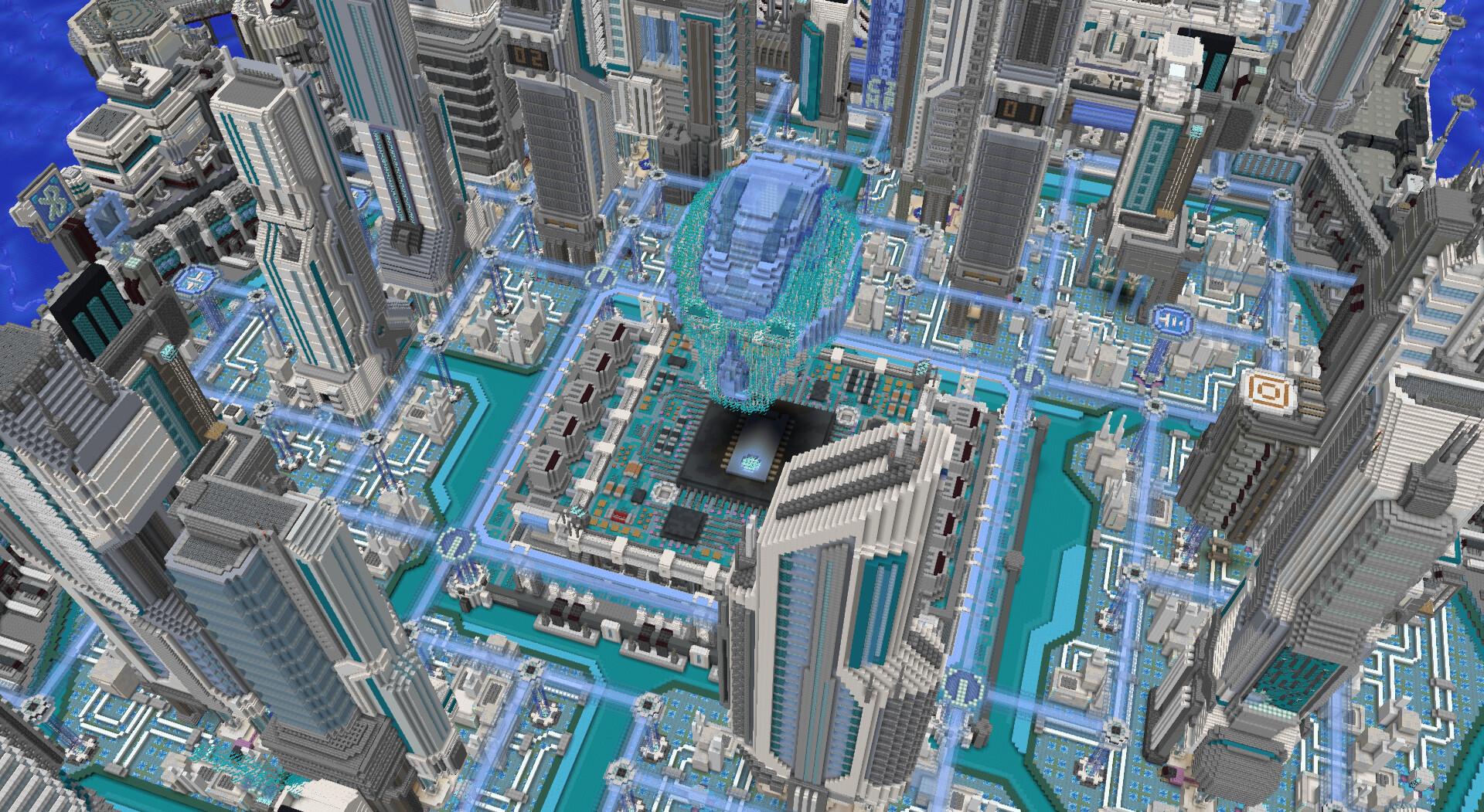|⚡| Microchip District Minecraft Map
