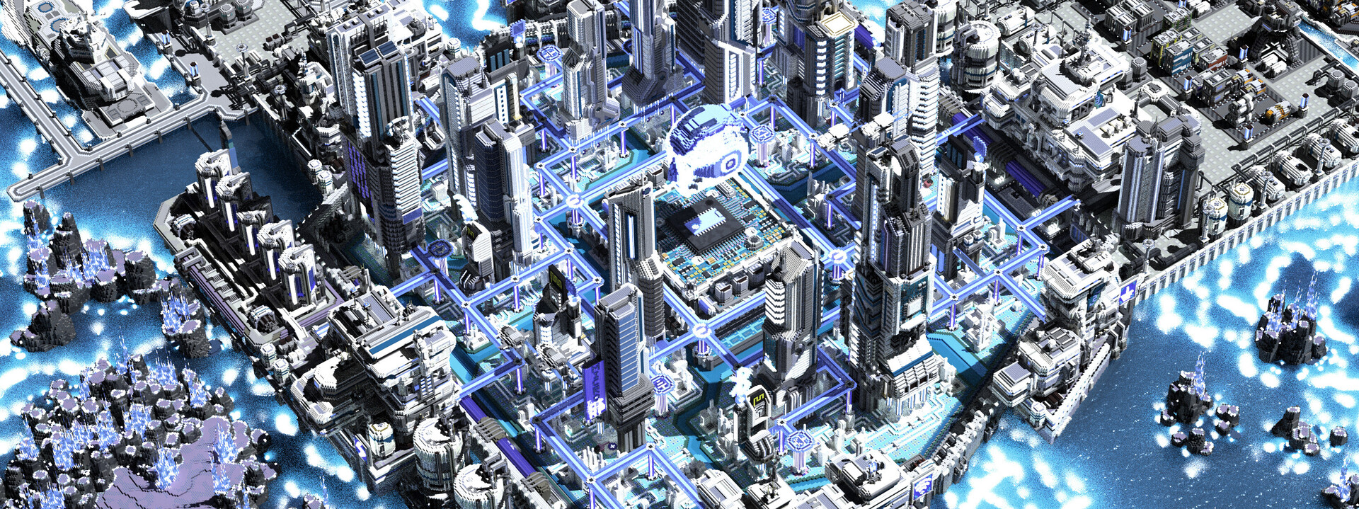 |⚡| Microchip District Minecraft Map