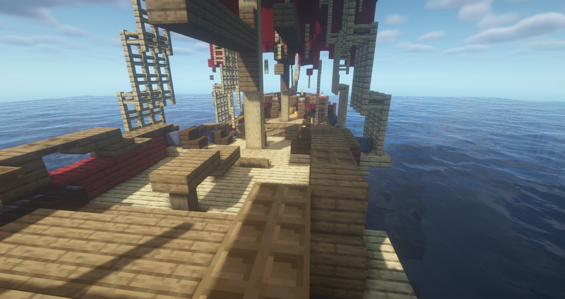 Ketch rig Sloop of War: The Killer Wasp Minecraft Map