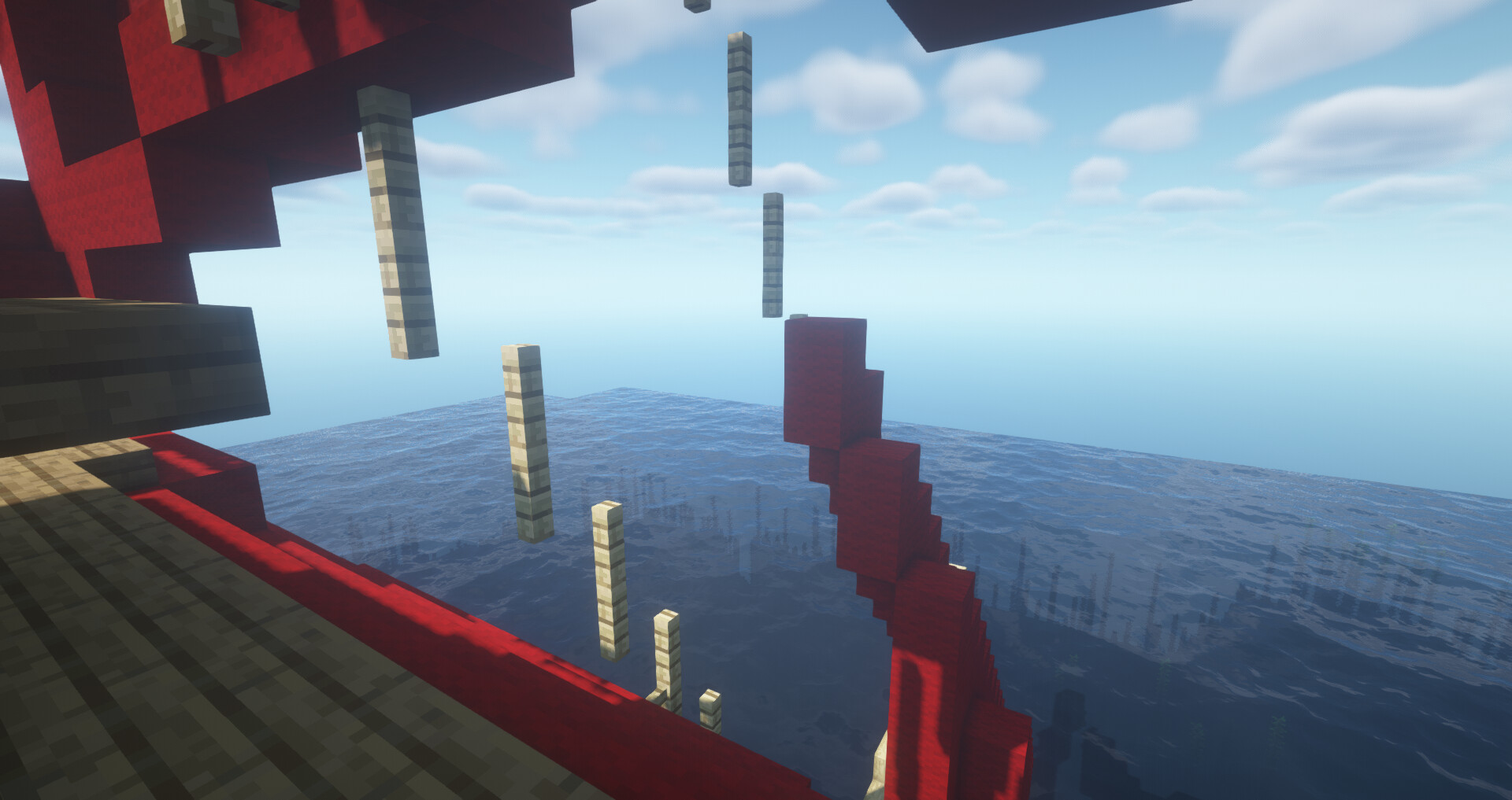 Ketch rig Sloop of War: The Killer Wasp Minecraft Map