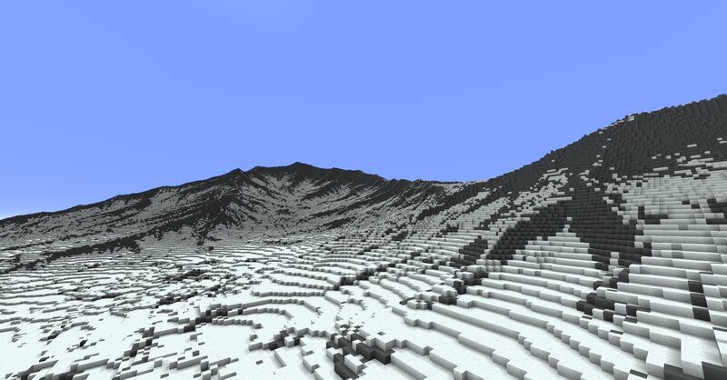 Snowy Mountains Satisfying Minecraft Map