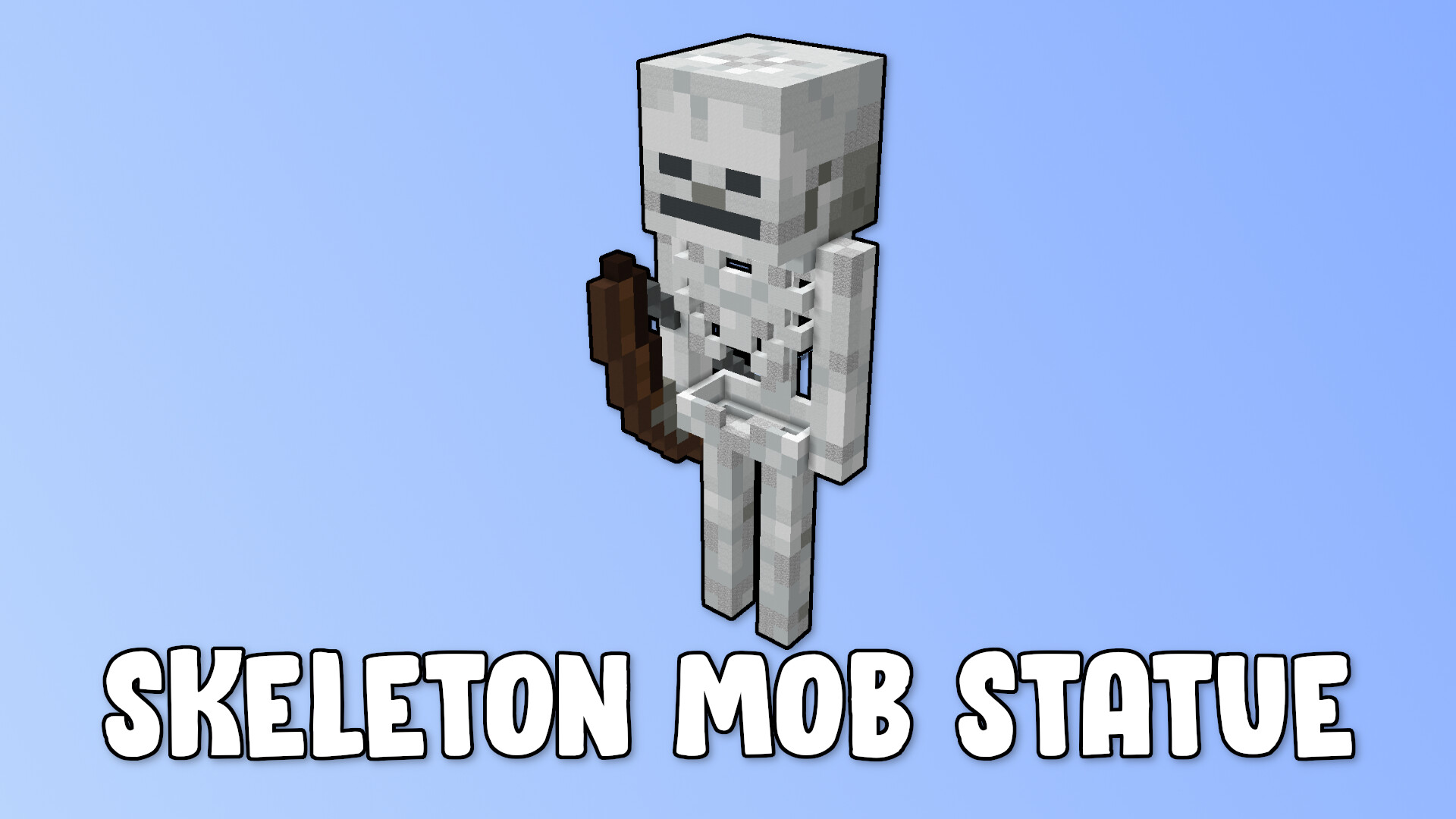 Skeleton Mob Statue Minecraft Map
