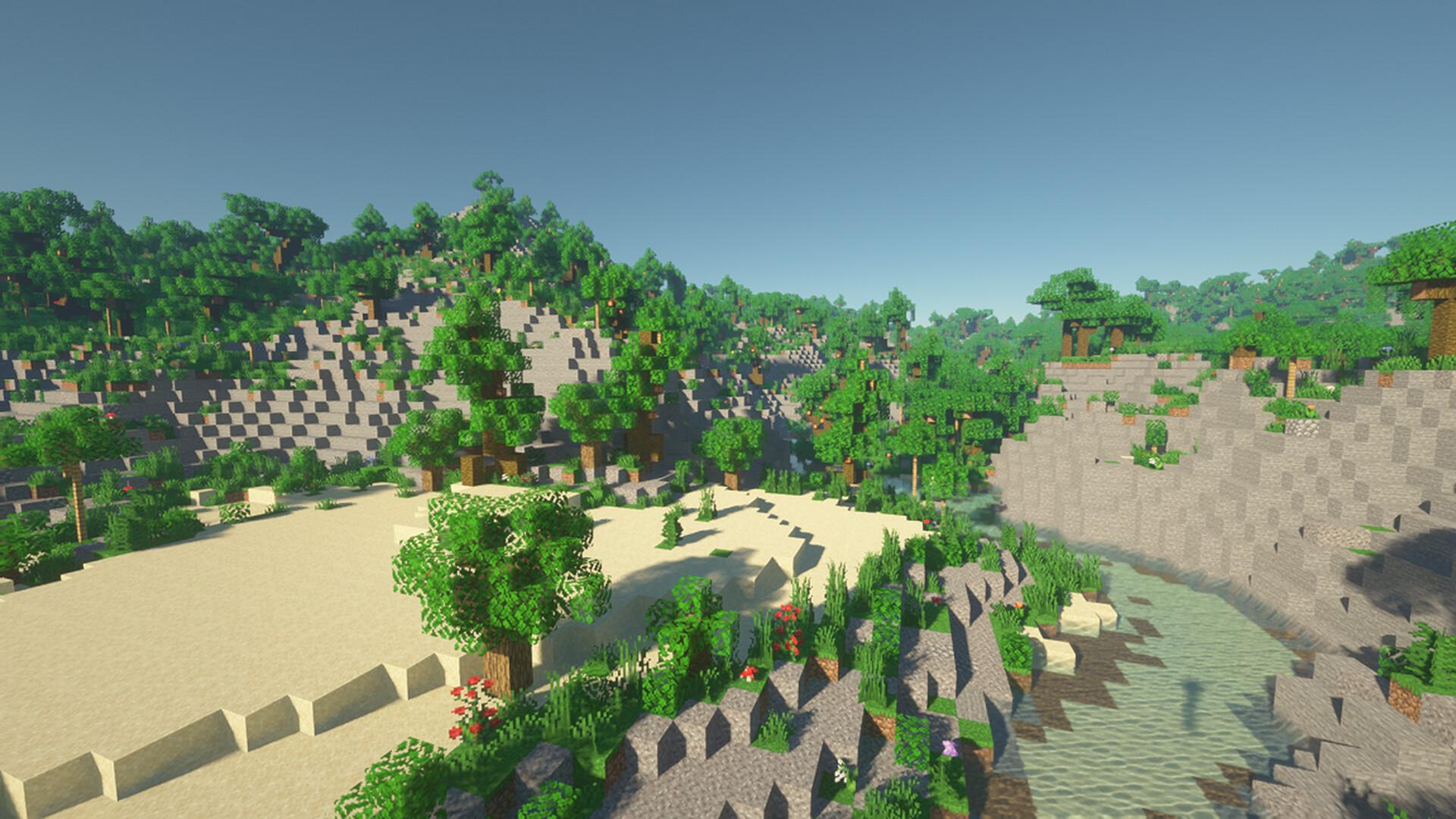 2000 x 2000 Survival Jungle Minecraft Map