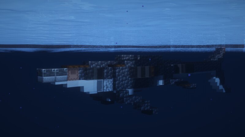 1.5:1 Scale Mosasaurus (Mosasaurus hoffmanni) Minecraft Map