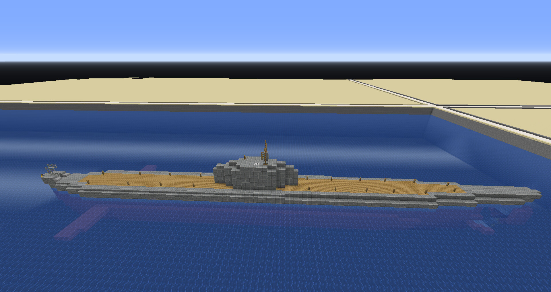WW2 U-Boat submarine Minecraft Map