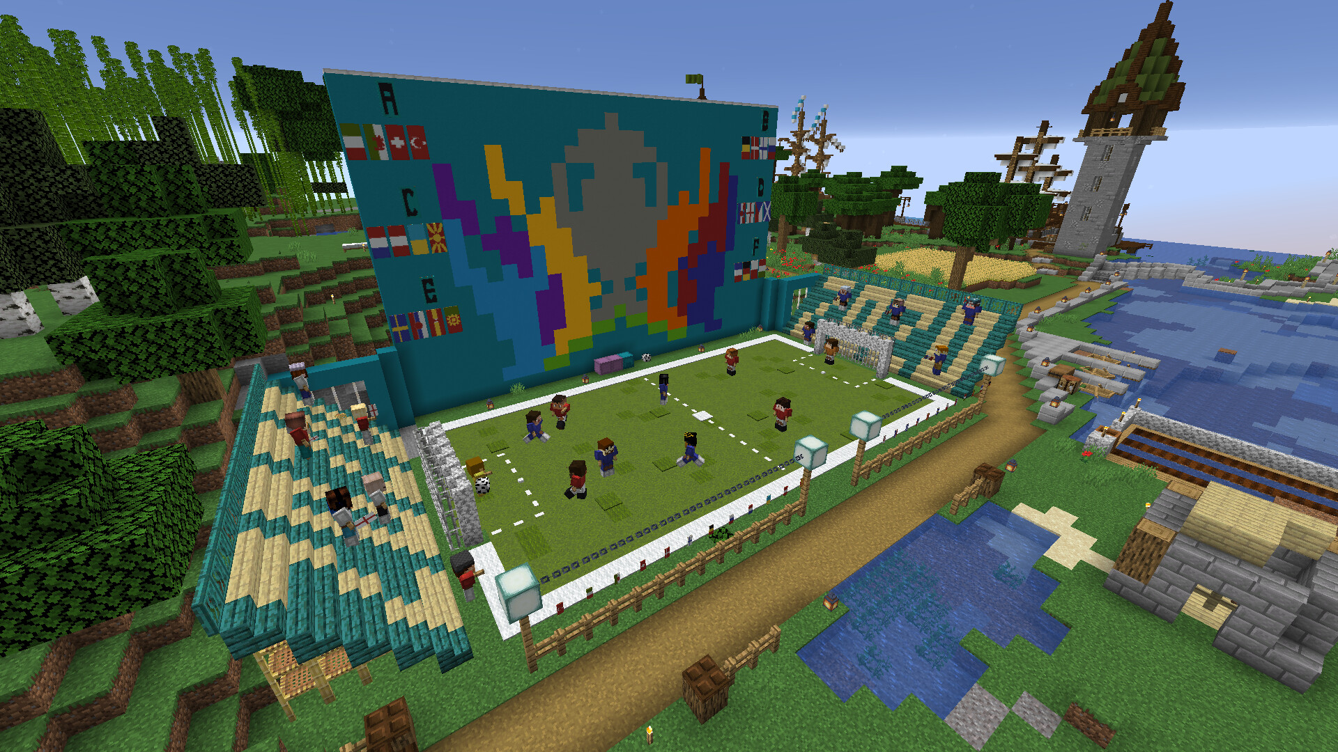 Euro 2020 @ Enviro Minecraft Map