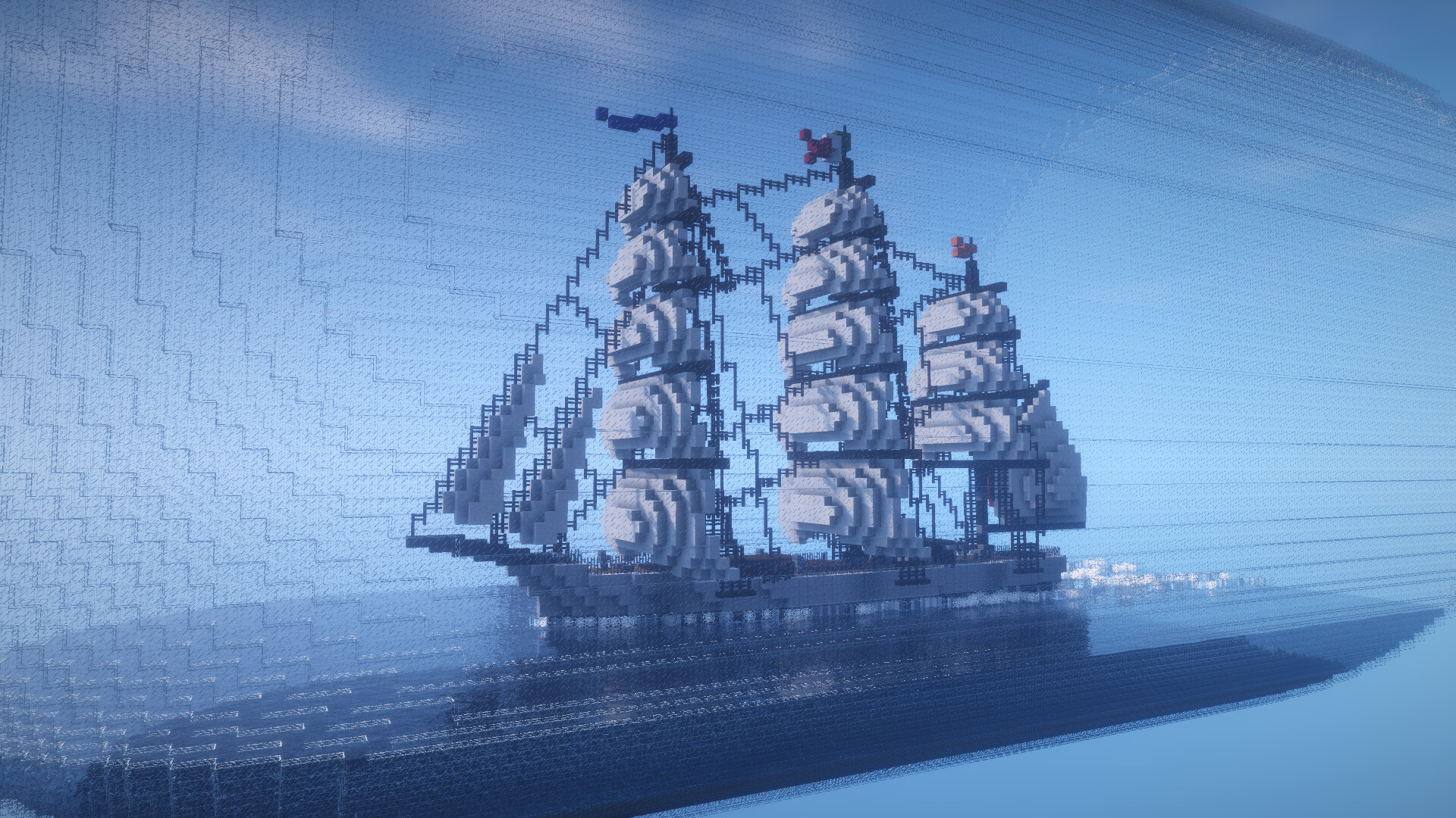 Italian Barque in a bottle Minecraft Map