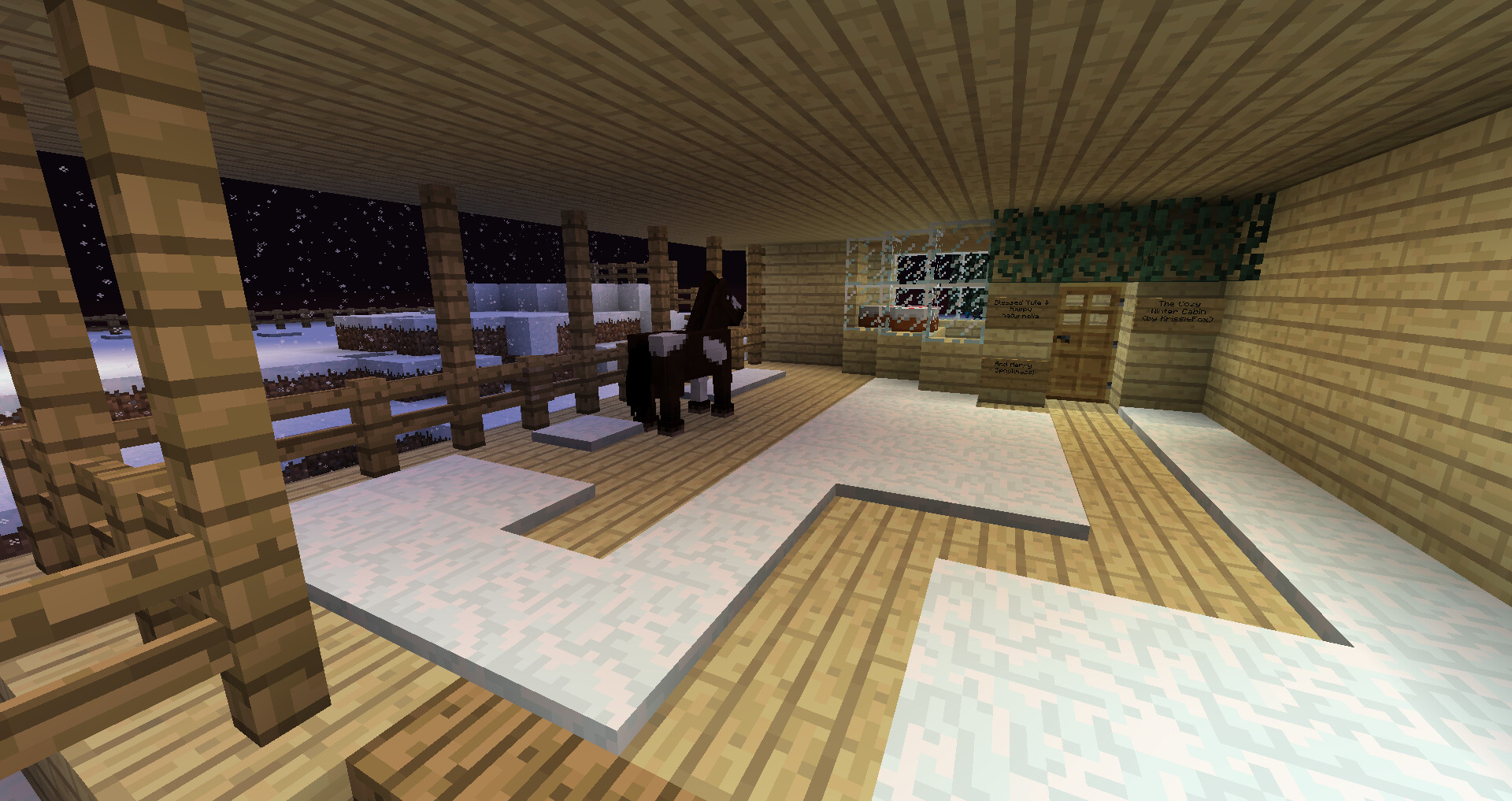 Cozy Yule Cabin Minecraft Map