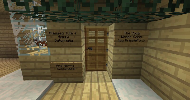 Cozy Yule Cabin Minecraft Map