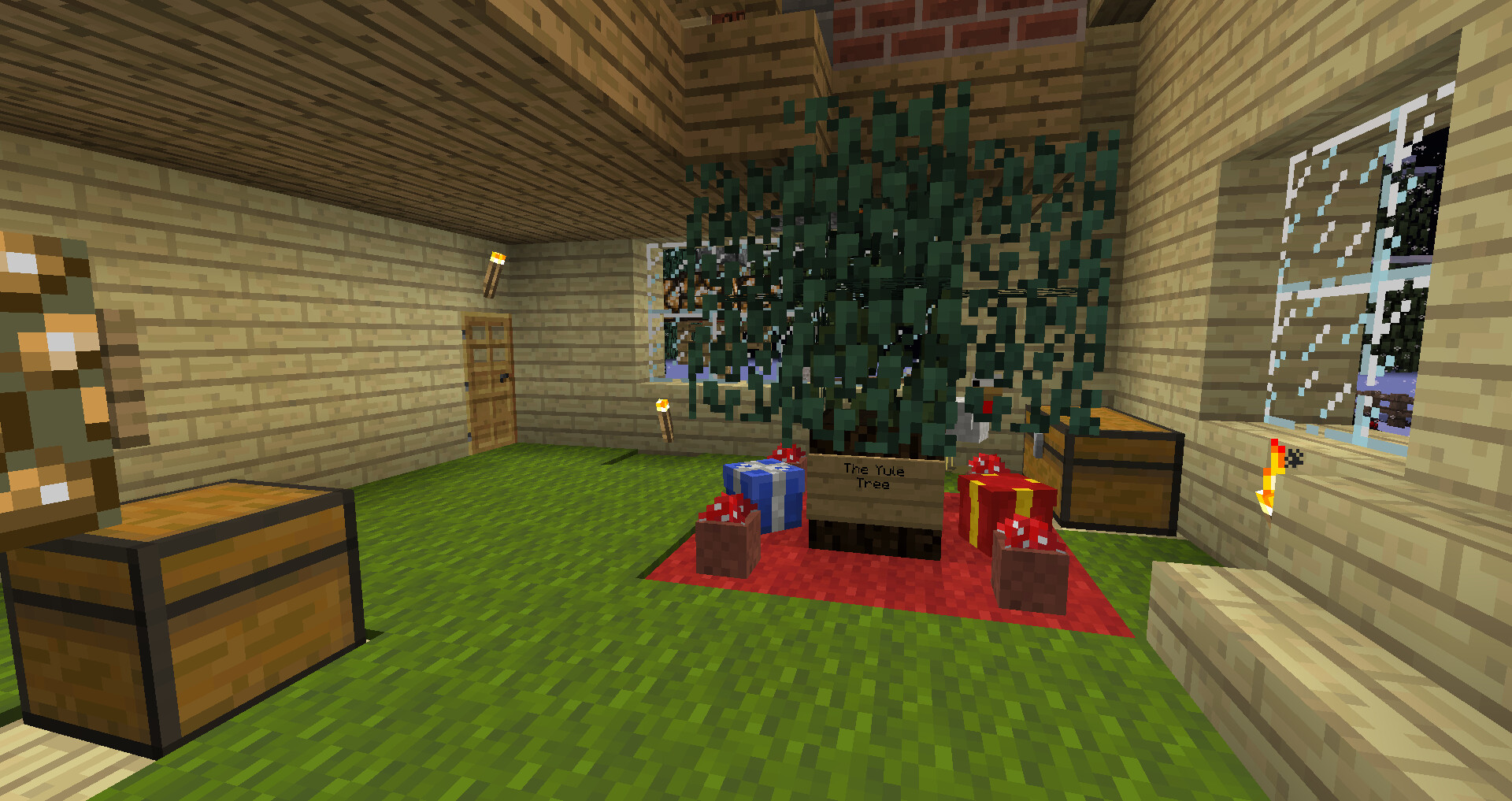 Cozy Yule Cabin Minecraft Map
