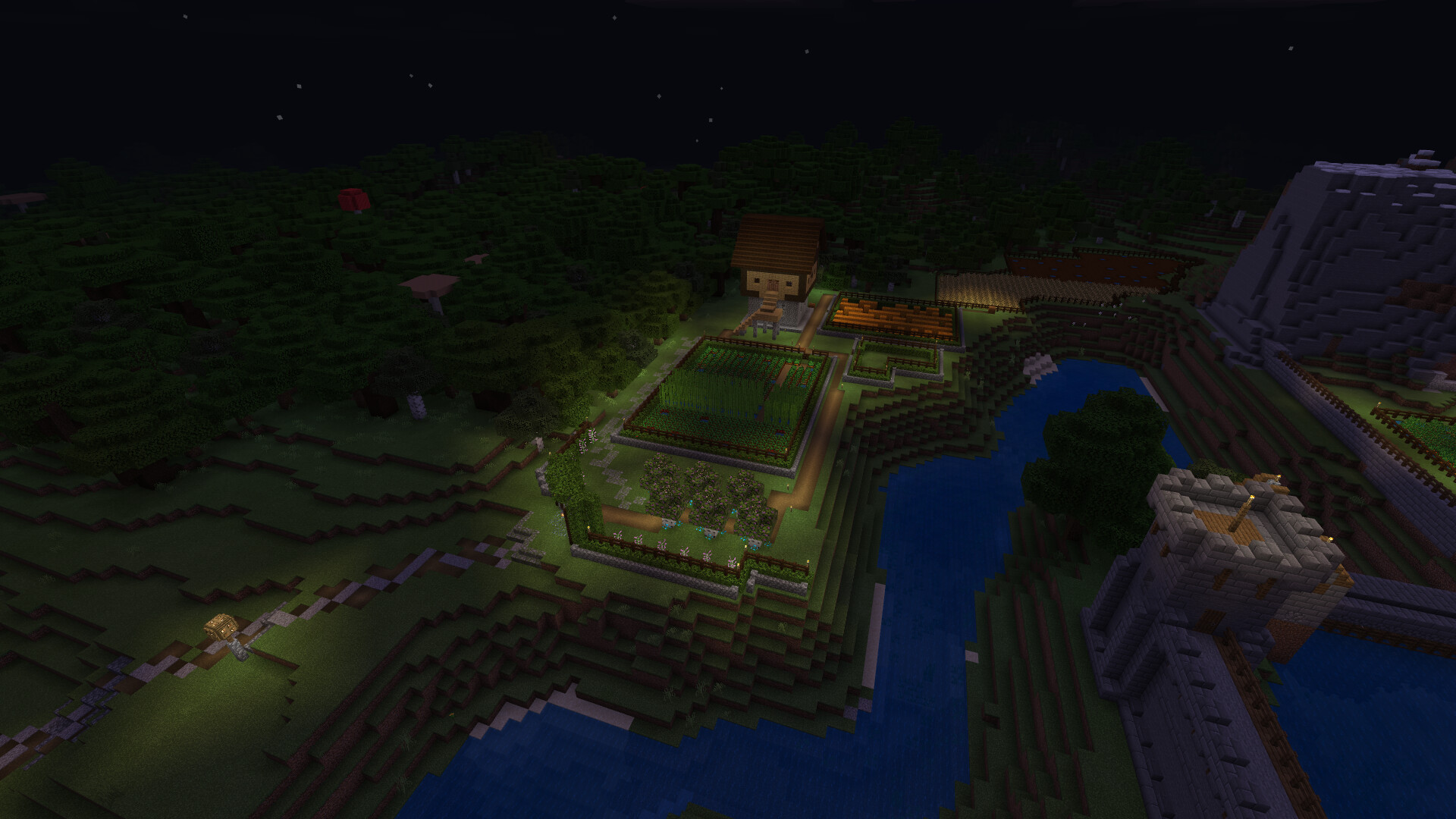 Minecraft Exploded Builds: Medieval Fortress Recreation Minecraft Map