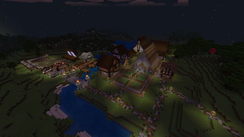 Minecraft Exploded Builds: Medieval Fortress Recreation Minecraft Map