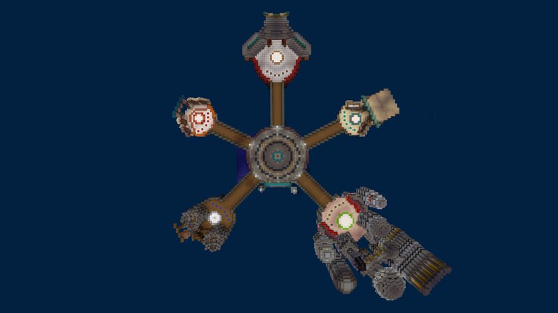 WARP ROOM - CRASH BANDICOOT: WARPED! (PS1) Minecraft Map