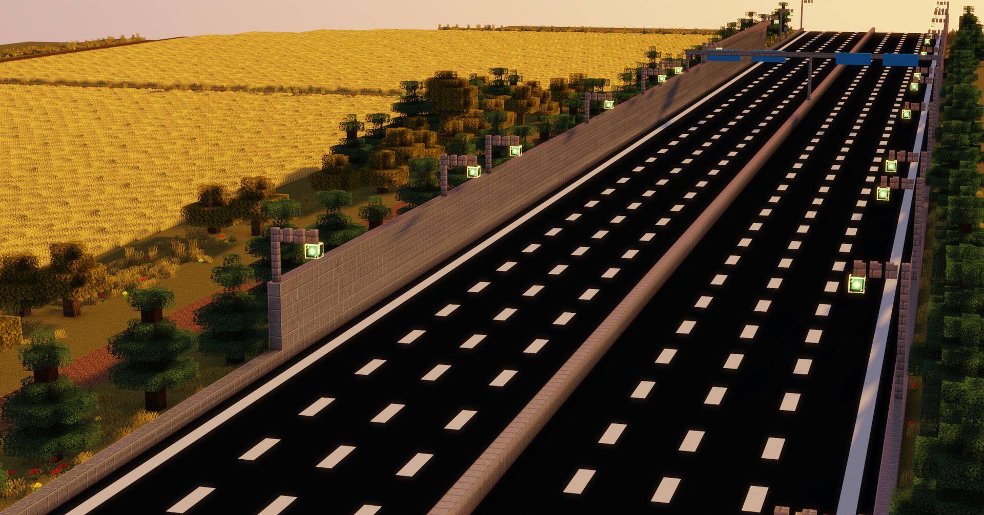 South Korea Highway Minecraft Map