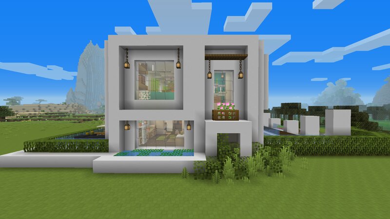 Cool Modern House Minecraft Map