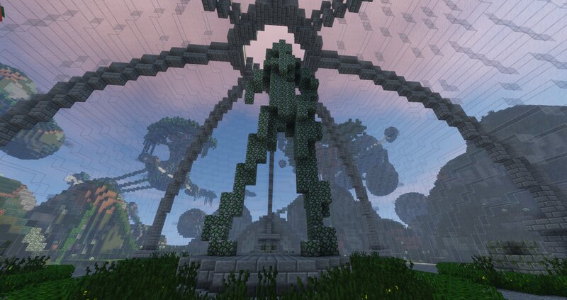 Alien Terrain Floating Hub | 1.8+ Minecraft Map