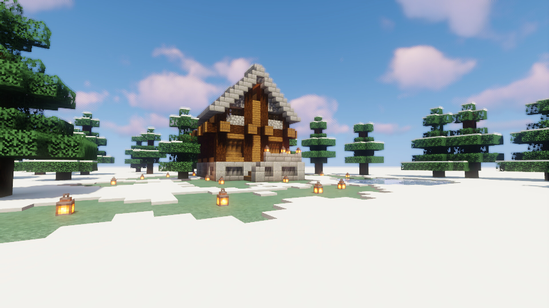 Snowchester Inspired Cabin Minecraft Map