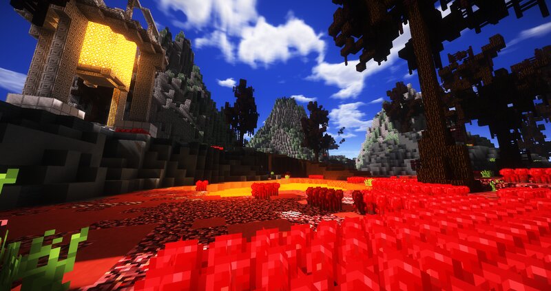 Rocky Peaks Glowstone Mountain | 1.8+ Minecraft Map