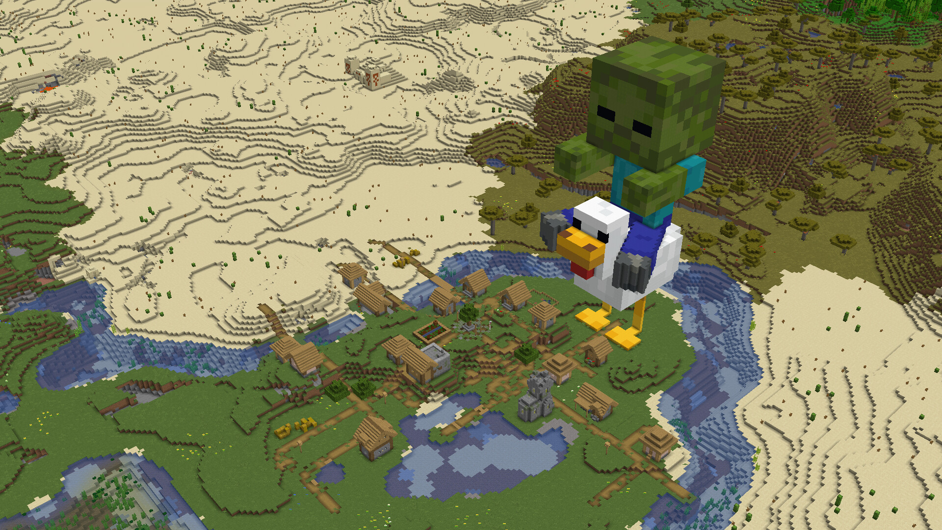 Zombie Mob Statues Minecraft Map