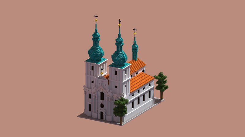 Church of St Havel in Prague Minecraft Map