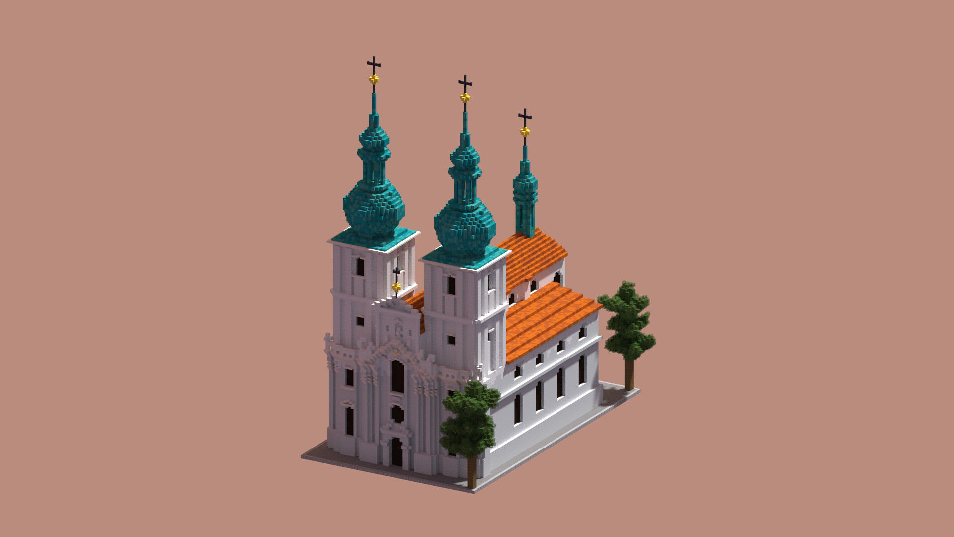 Church of St Havel in Prague Minecraft Map