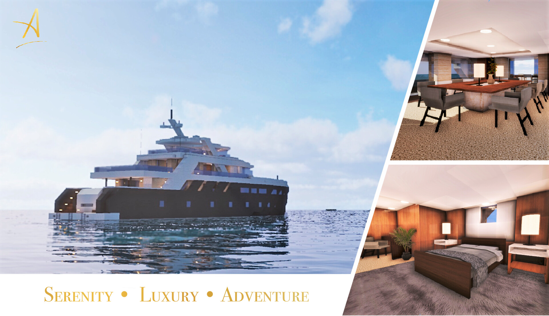 'The Argosy' - Ultra-Realistic Luxury Yacht Minecraft Map