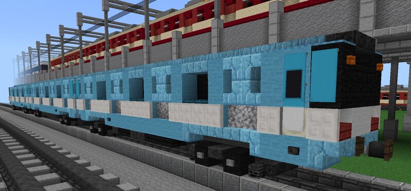 [1.5:1] Montreal Metro MR-73 subway train Minecraft Map