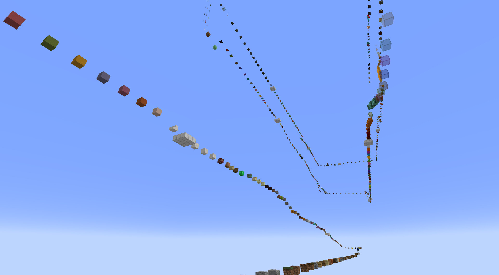 Every Block Parkour Minecraft Map