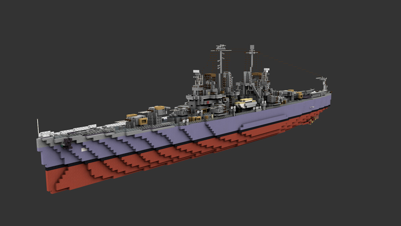 USS Cleveland (1942 and 1945) 1:1 Scale Minecraft Map