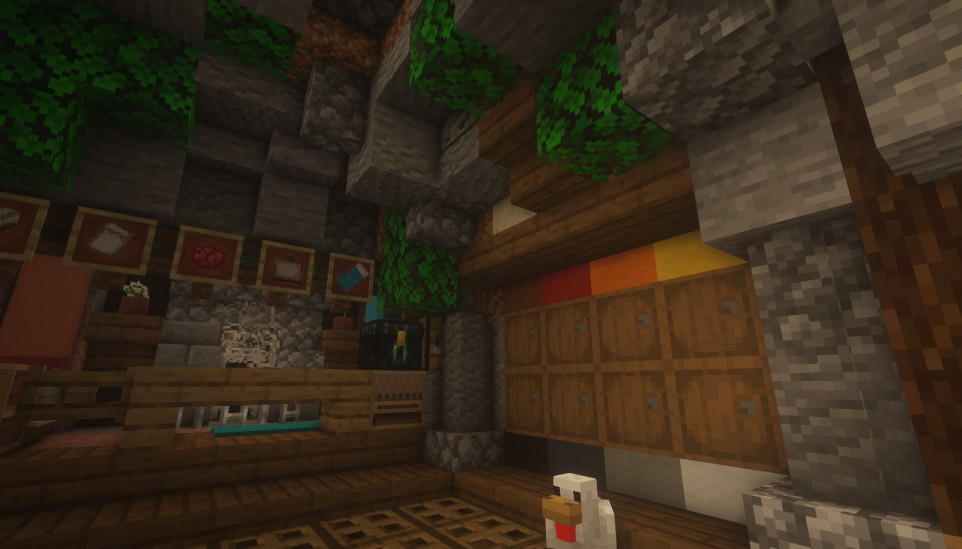 Wool - Shepherd Cave Shop Build Idea - [Japanese Theme] Minecraft Map