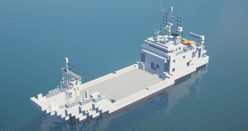 LCU-2000 USAV Runnymede class Landing Craft [1:1] Minecraft Map