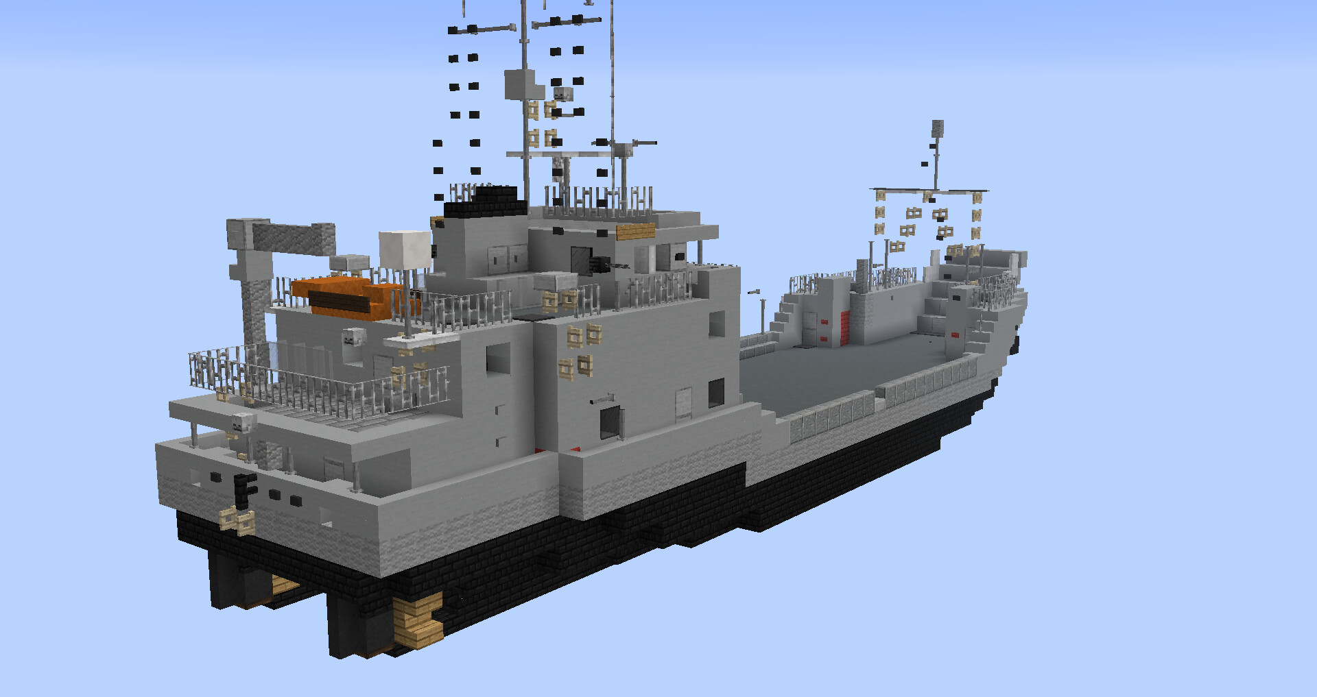 LCU-2000 USAV Runnymede class Landing Craft [1:1] Minecraft Map