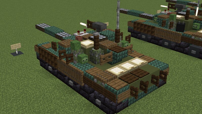 1.5:1 scale T-90 family variants Minecraft Map