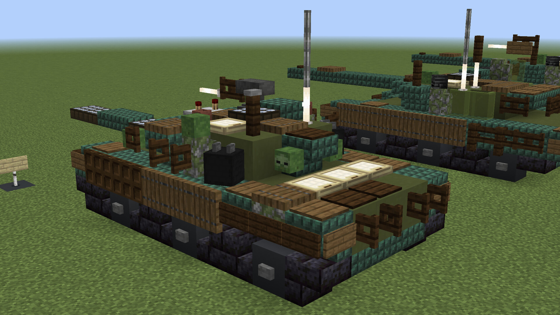 1.5:1 scale T-90 family variants Minecraft Map