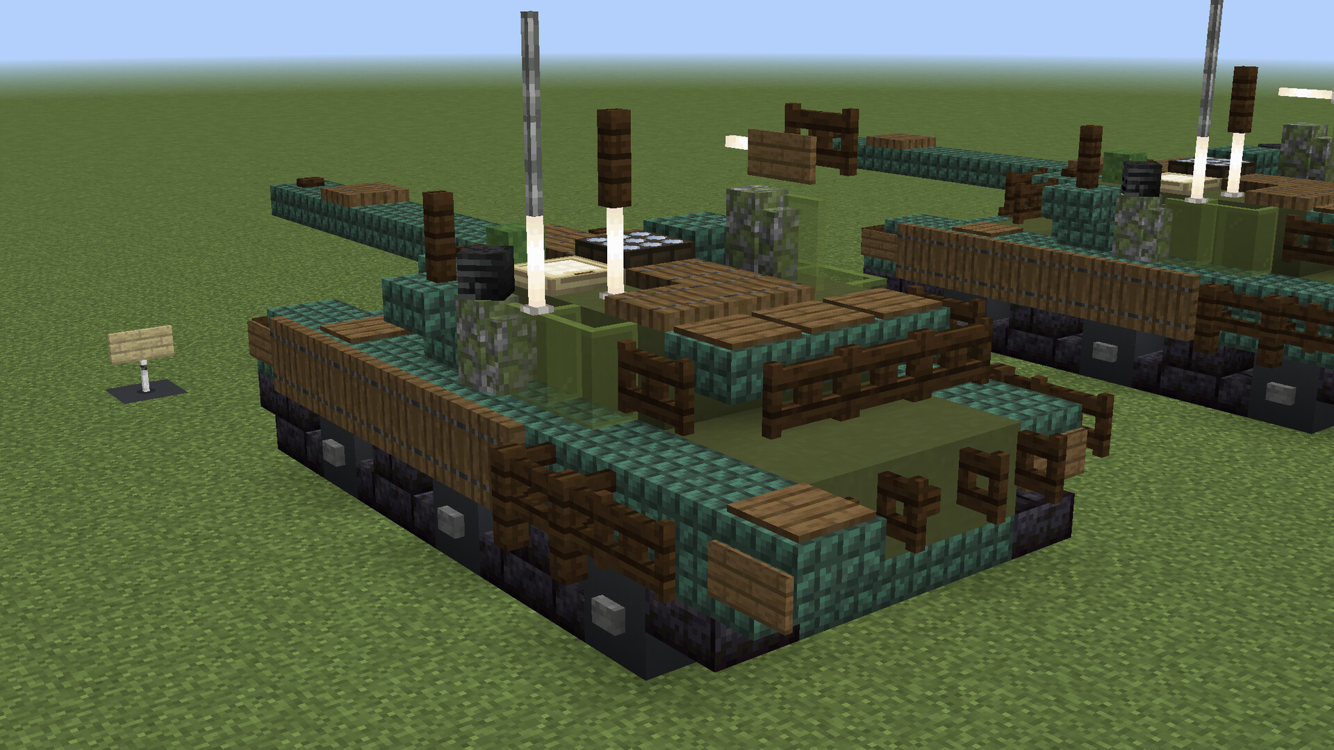 1.5:1 scale T-90 family variants Minecraft Map