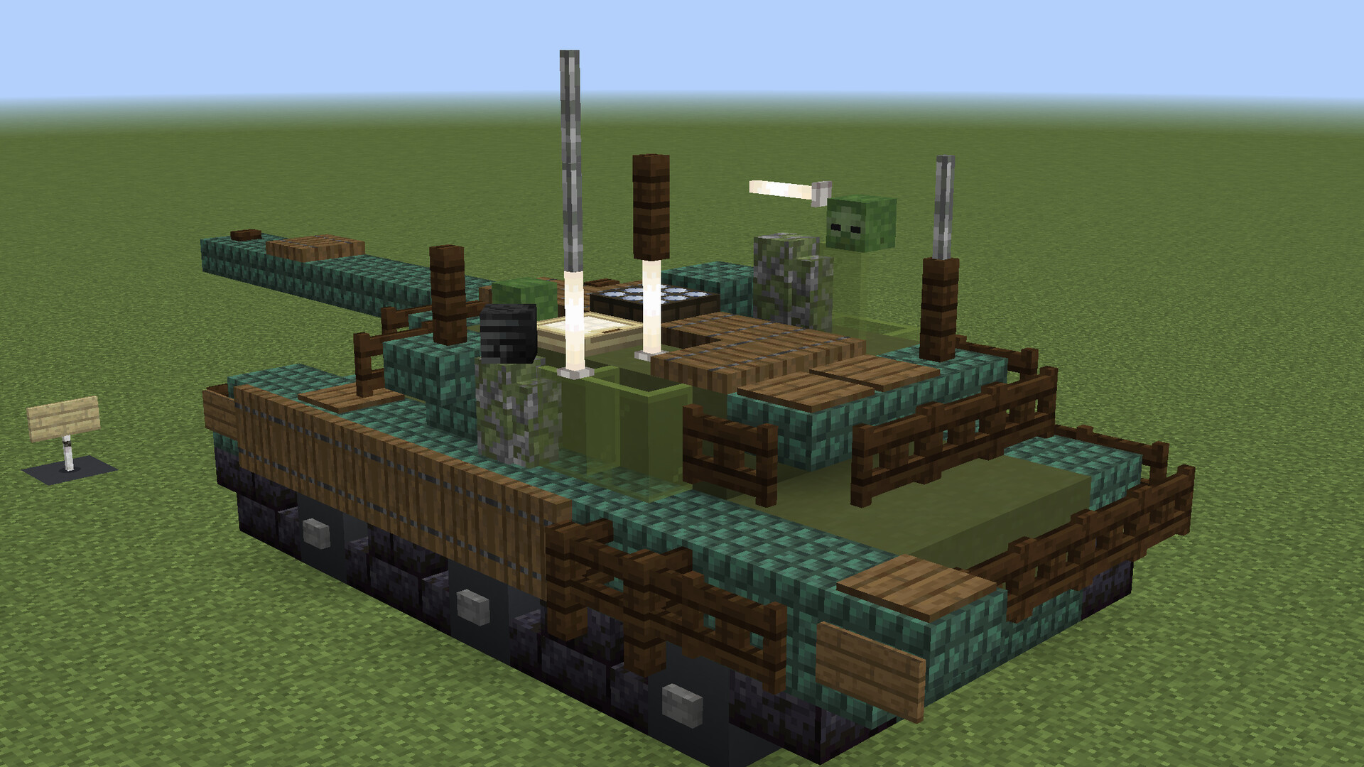 1.5:1 scale T-90 family variants Minecraft Map